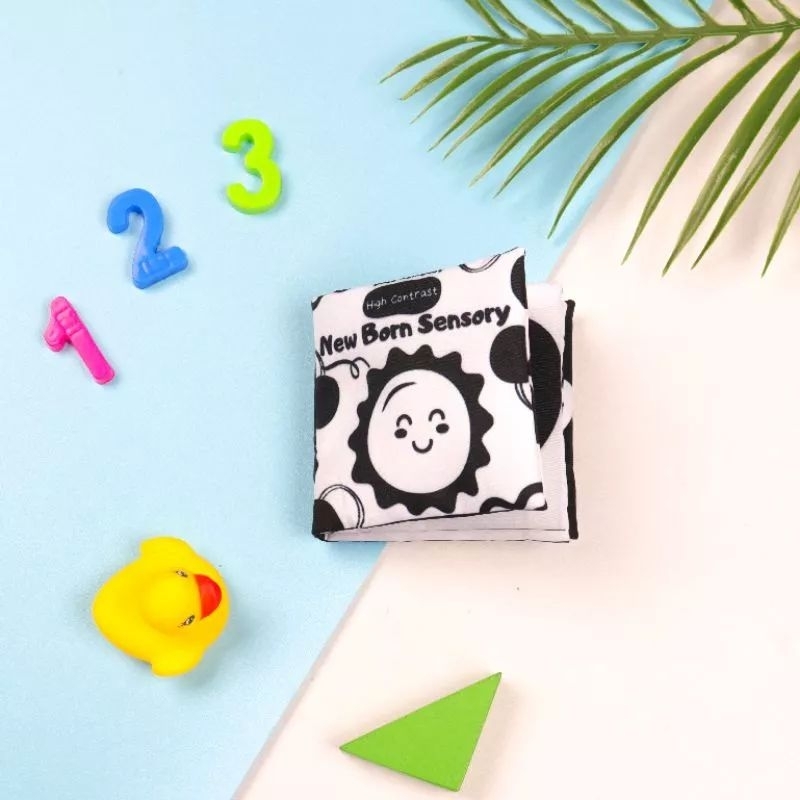 Jual SOFT BOOK MINI/MAINAN BAYI KONTRAS NOW BORN SENSORY | Shopee Indonesia