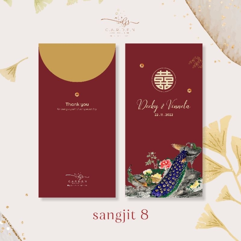 Jual [SANGJIT SERIES] CUSTOM NAMA / Amplop Sangjit / Amplop Thank You ...