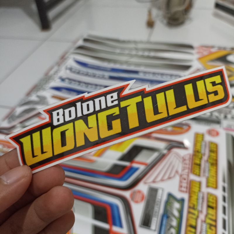 Jual Stiker Bolone Wong Tulus Naik CB Yuk Outfit Seperlunya | Shopee ...