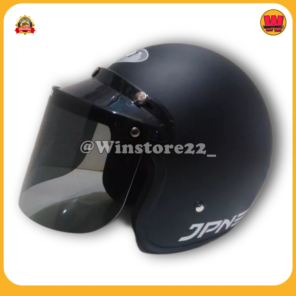 Jual Helm Sepeda Motor Half Face Bogo Jpn Solid Polos Original Warna ...
