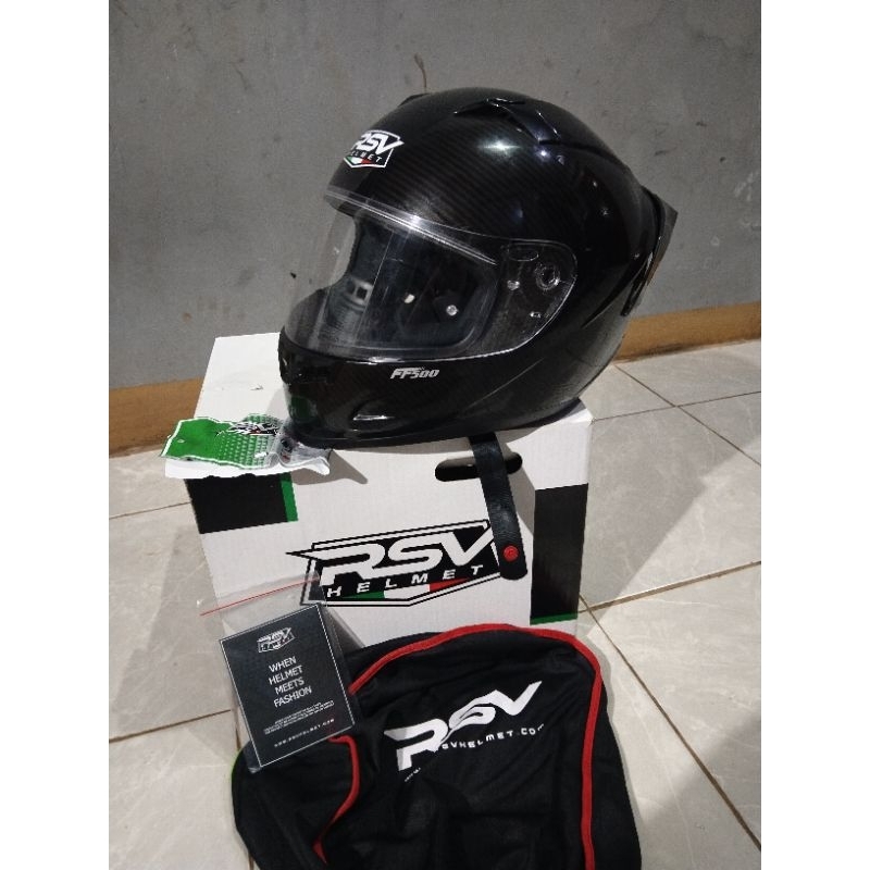 Jual helm rsv ff500 carbon glossy | Shopee Indonesia