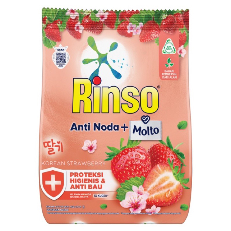 Jual Rinso deterjen bubuk korean strawberry 700g | Shopee Indonesia