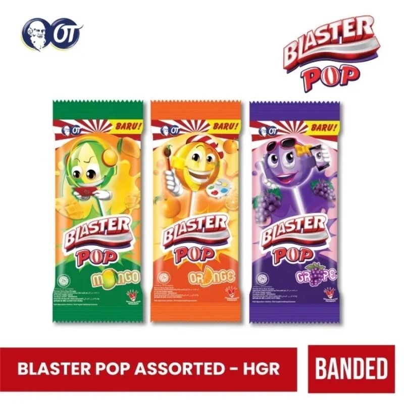 Jual Permen Blaster Pop Loli Lollipop Aneka Rasa Buah 1Pak isi 36Pcs ...