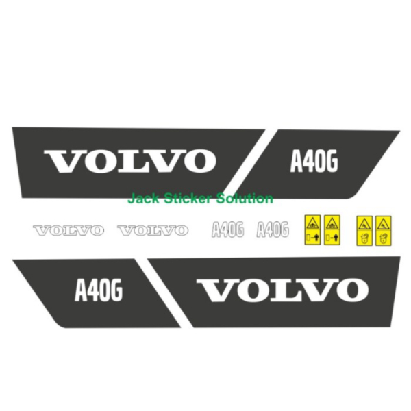 Jual STICKER ALAT BERAT STIKER Volvo A40G Sticker Articulated Dump ...