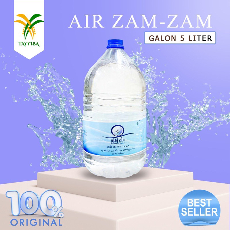 Jual AIR ZAMZAM ZAM-ZAM ASLI KEMASAN GALON 5 LITER 5 LT JAMINAN ...