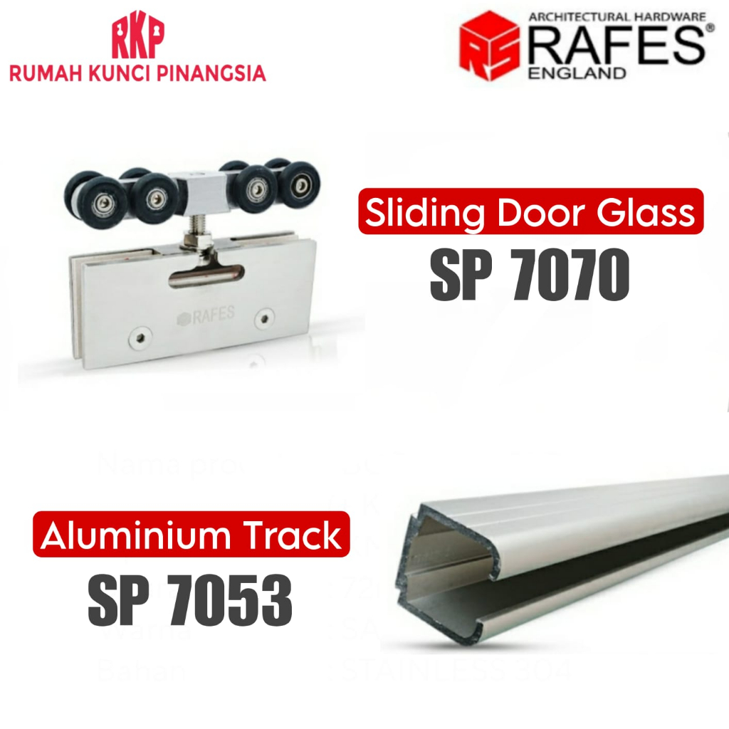 Jual [PAKET] REL PINTU KACA GESER SLIDING GLASS DOOR TRACK RAFES // SP ...