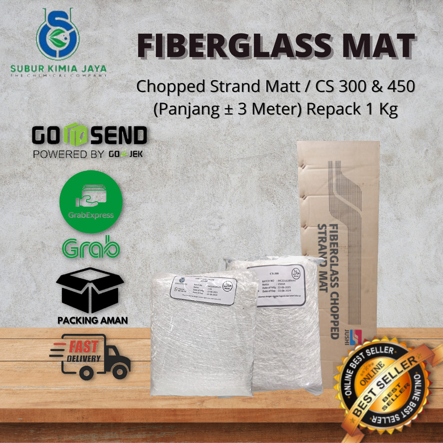 Jual FIBERGLASS / FIBER MAT / SERAT FIBER 1 KG | Shopee Indonesia