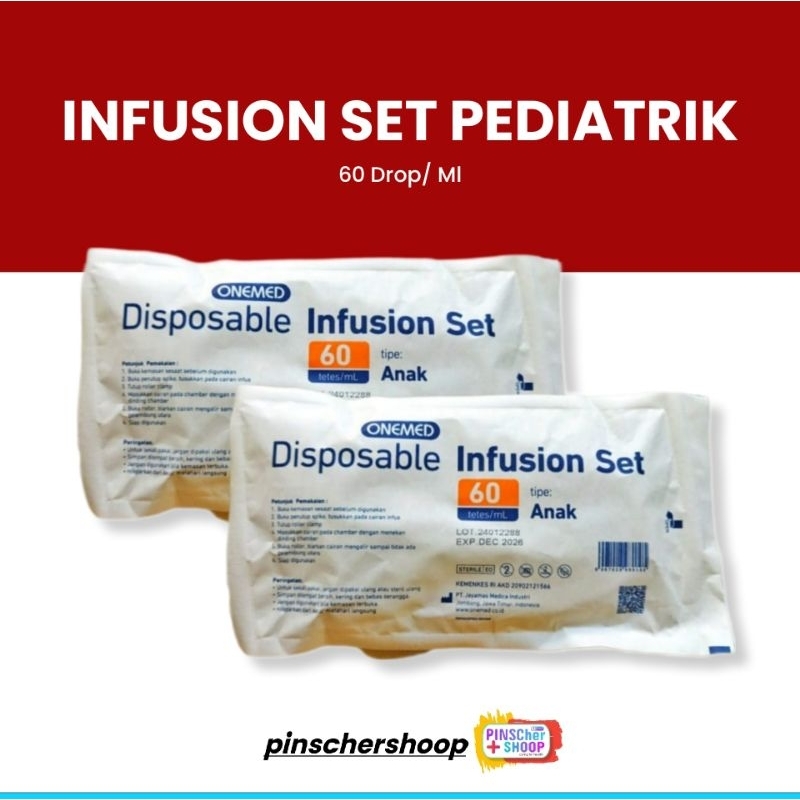 Jual Onemed Infuset Anak Selang Infus Set Child Alat Infus / Satuan P5 ...