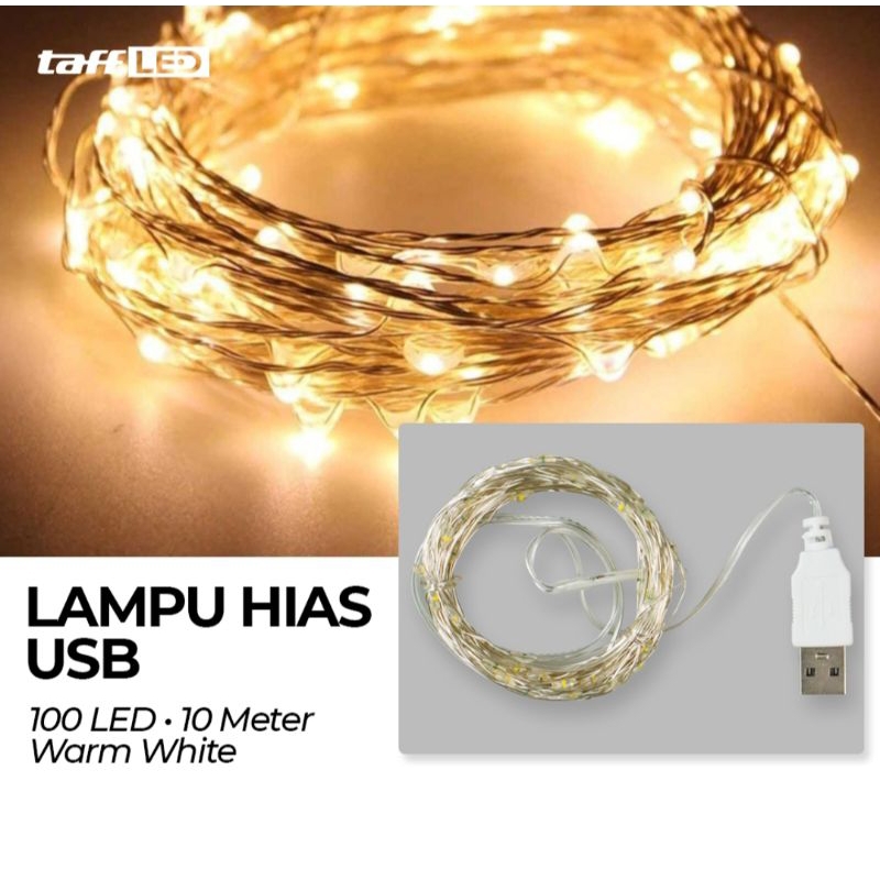 Jual Lampu hias USB string lights IP65 / lampu dekorasi camping outdoor ...