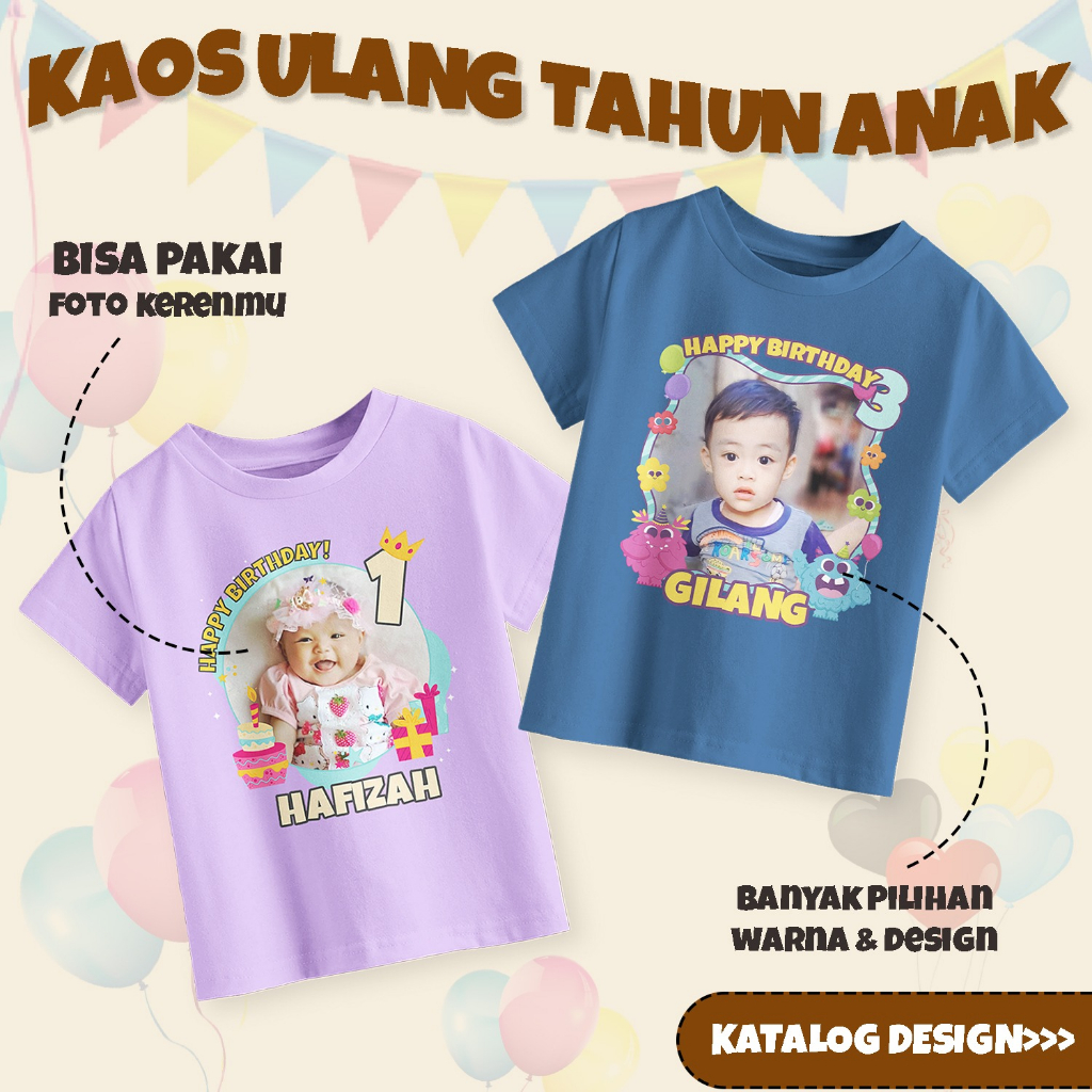 Jual Kaos Ulang Tahun Couple Family Anak Dewasa Desain Terbaru Custom ...