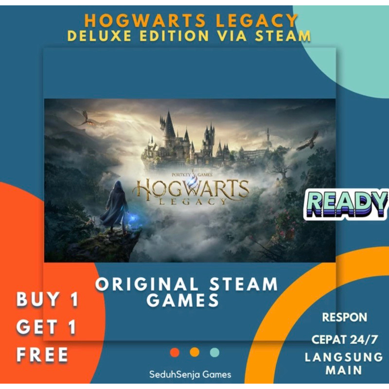 Jual Hogwarts Legacy PC Deluxe Edition Original Sharing Offline Steam ...