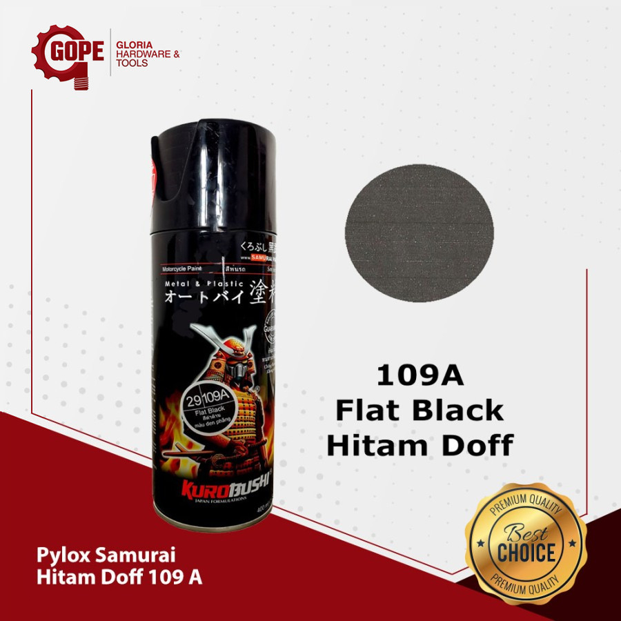 Jual Cat Semprot Pylox Samurai Hitam Doff / Matt Black 109A | Shopee Indonesia