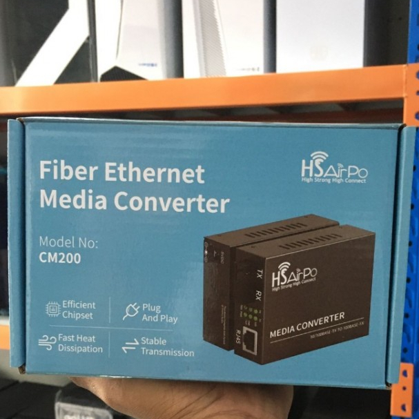 Jual HSAIRPO CM200 Media Converter Fiber Optic 100Mbps HTB CM200 FO to ...