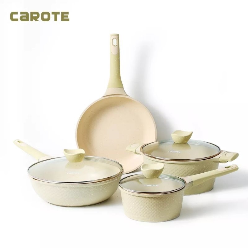 Jual CAROTE Granit Light Green (Terra) Set 7pcs Anti Lengket Bebas PFOA ...