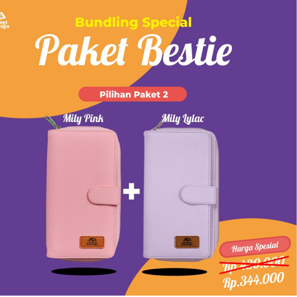 Jual Dompet Keluarga-Bundling Spesial Paket Bestie 2 Dompet Budgeting ...