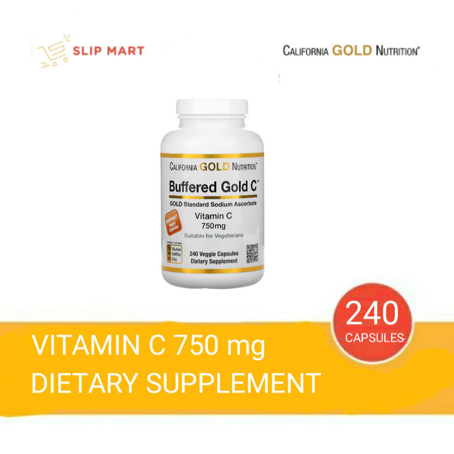 Jual California Gold Nutrition Buffered Gold C Vitamin C 750 mg ...