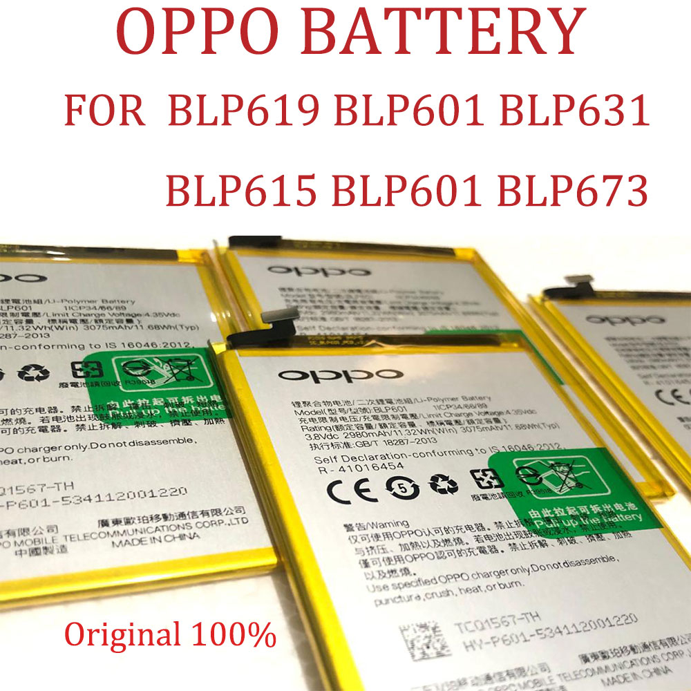 Jual BATTERY BATERAI For Oppo BLP619/BLP601/BLP631/BLP615/BLP673/BLP805 ...