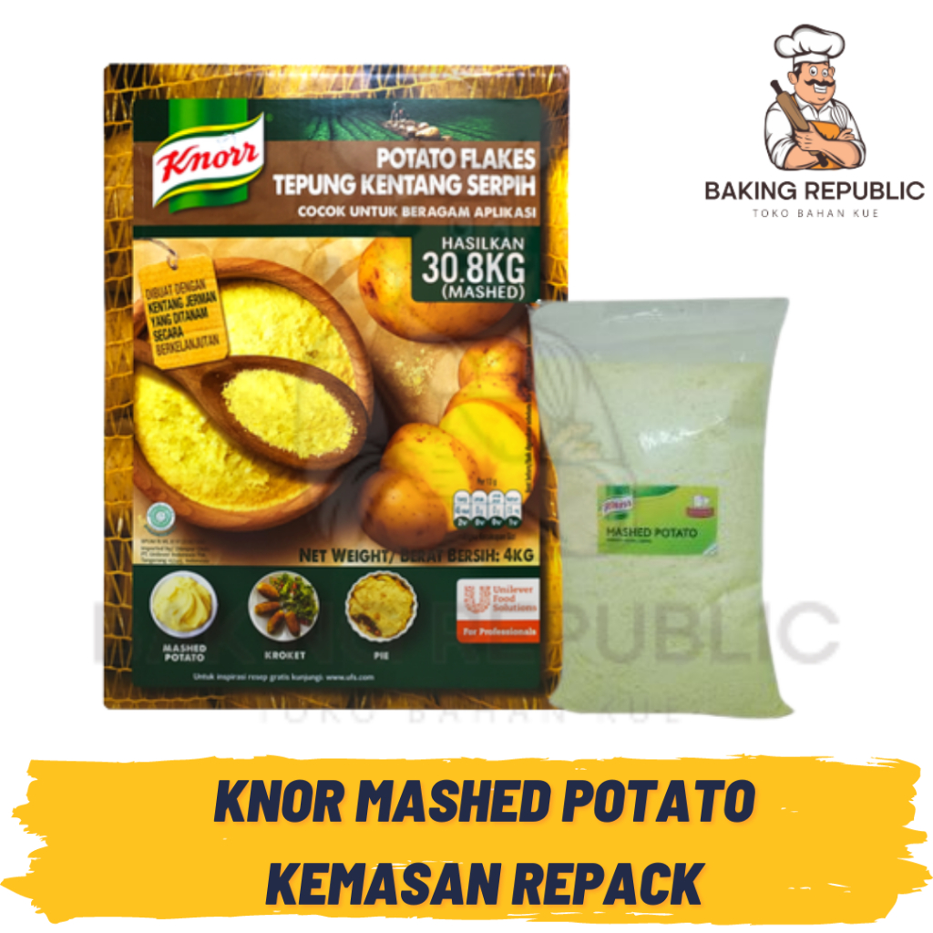 Jual KNORR MASHED POTATO FLAKES | 500 GRAM | TEPUNG KENTANG | MASHED ...