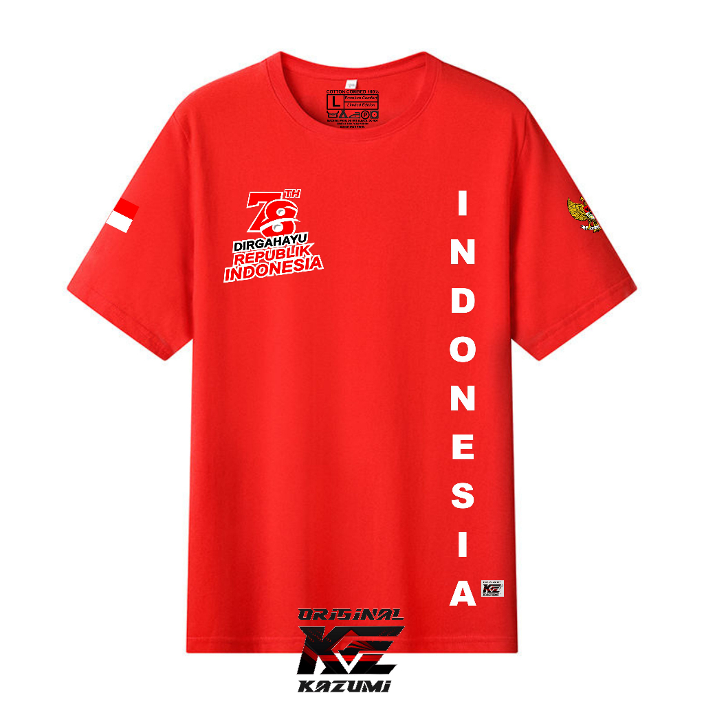 Jual Kaos Distro HUT RI 78th Indonesia Bangkit Baju Kemerdekaan Indonesia 17 Agustus 2022 Kaos ...