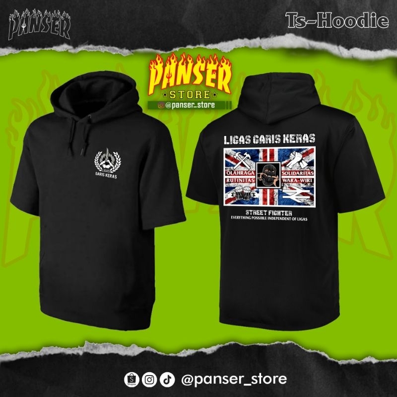 Jual LIGAS Garis Keras Street Fighter Hooligan bendera inggris (kaos ...