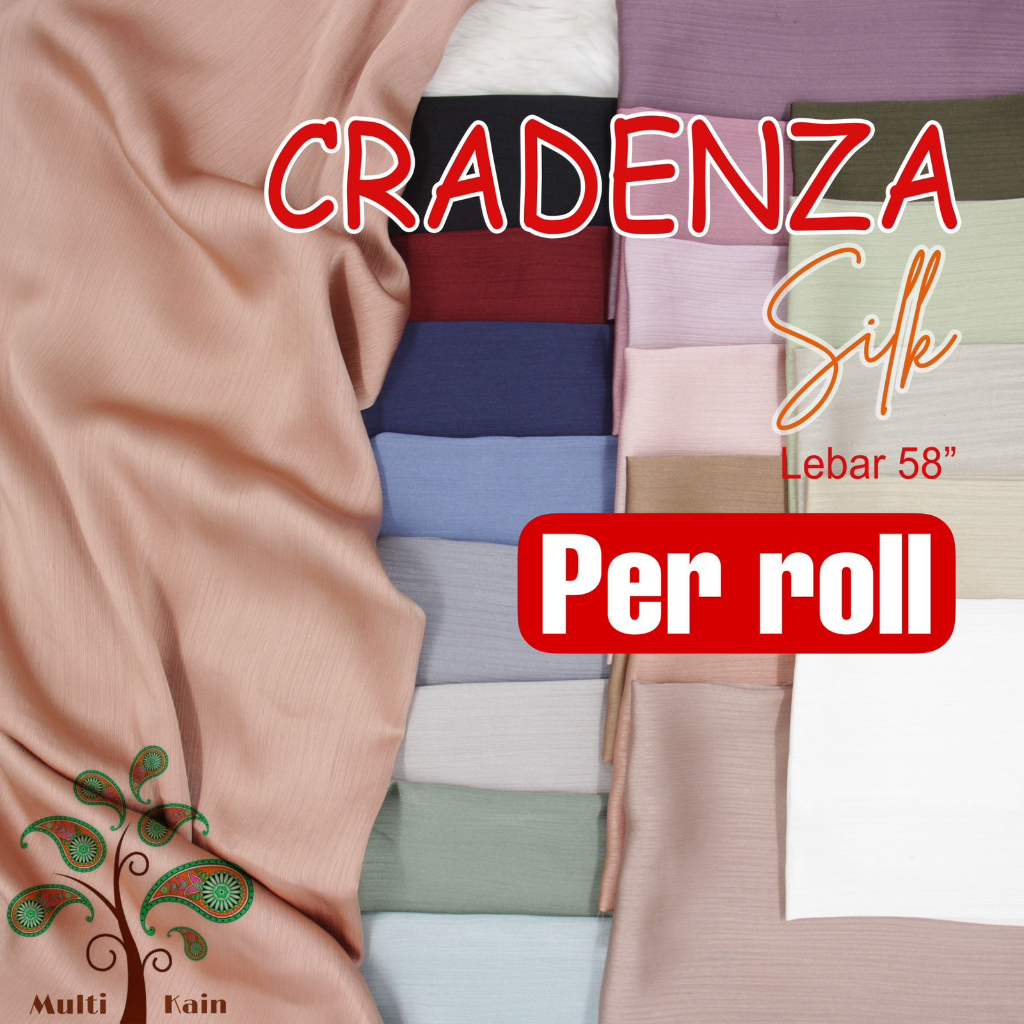 Jual Multi kain cradenza credenza crinkle silk silky shimmer shimer ...