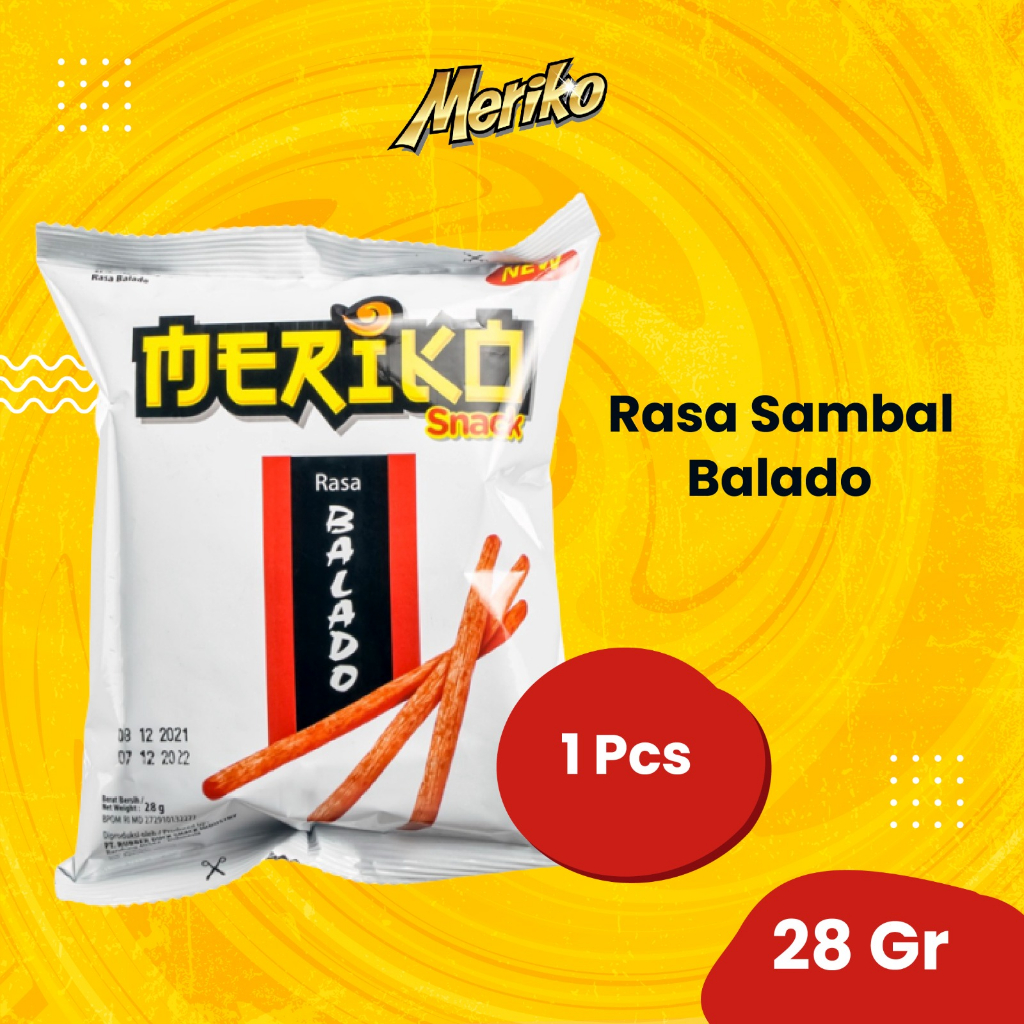 Jual Meriko Rasa Balado 28gr Cemilan Renyah dan Lezat | Shopee Indonesia