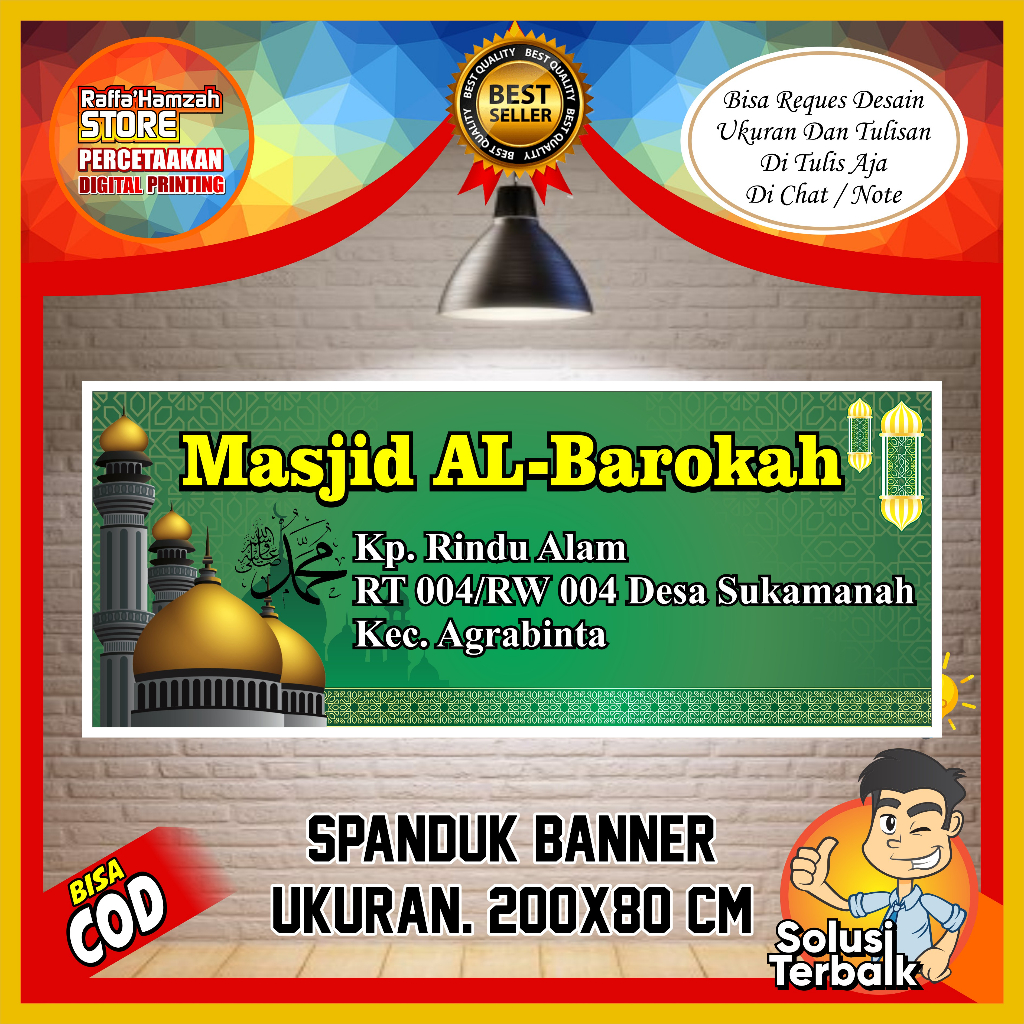 Jual Spanduk Banner Masjid | Shopee Indonesia