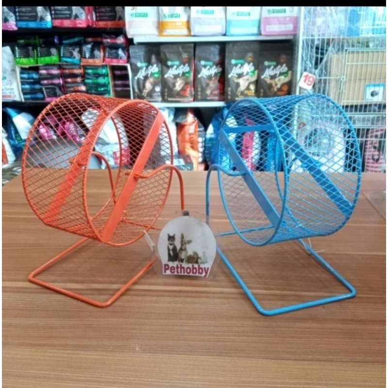Jual Mainan Roda Putar Untuk Hamster Jogging Wheel 15cm | Shopee Indonesia