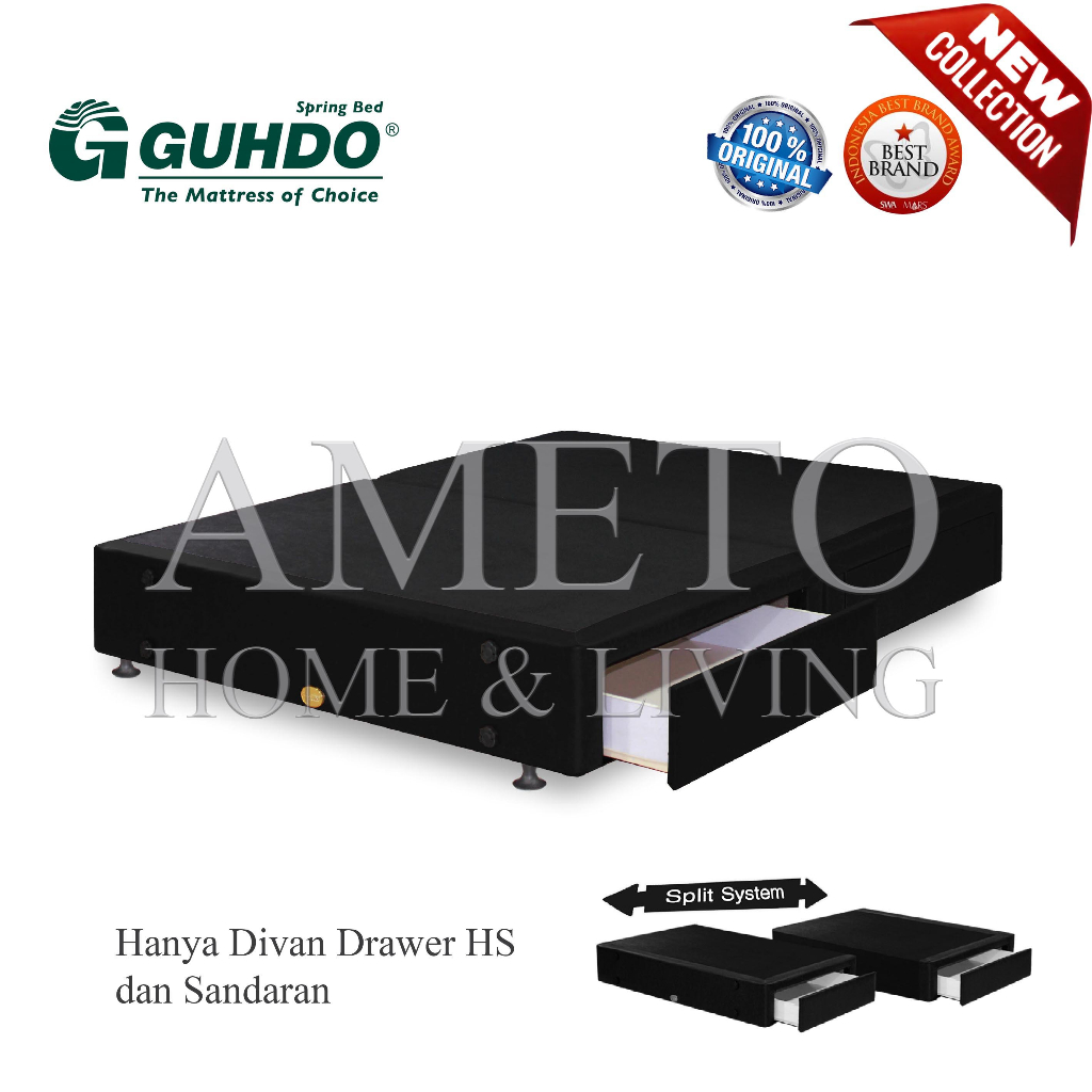 Jual Divan Guhdo 180 x 200 BS Drawer Laci (Tanpa Kasur/ Tanpa Sandaran ...