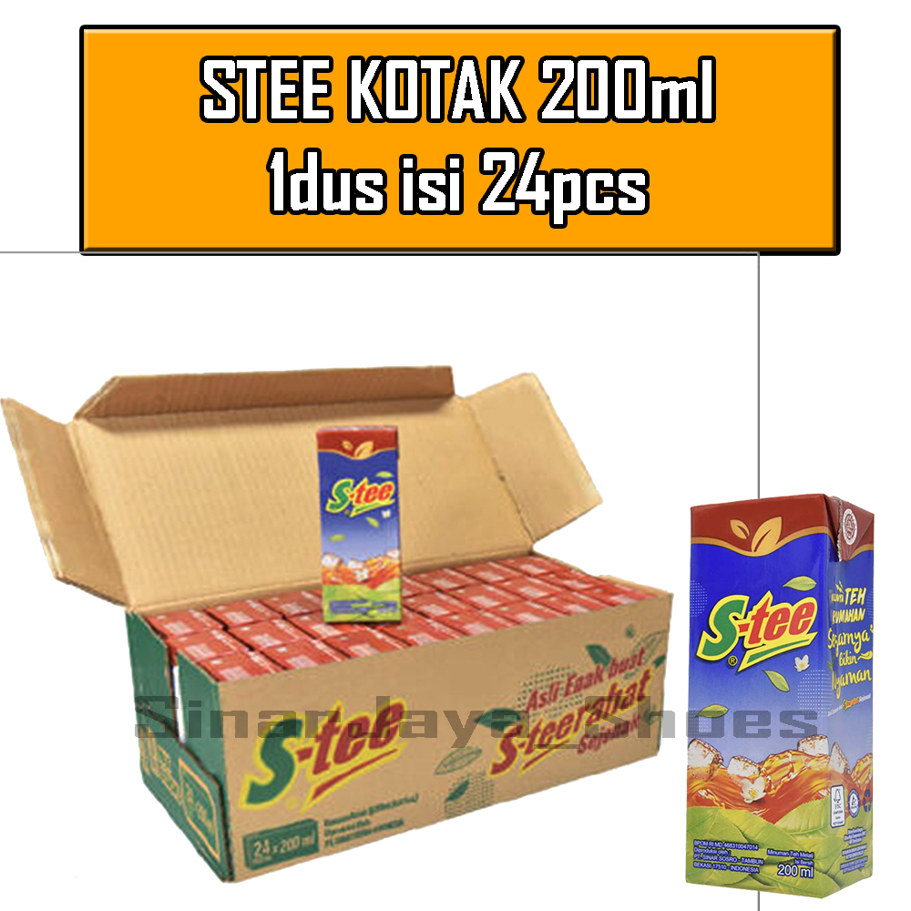 Jual Stee Sosro Kotak 200 ml isi 24 pcs | Shopee Indonesia