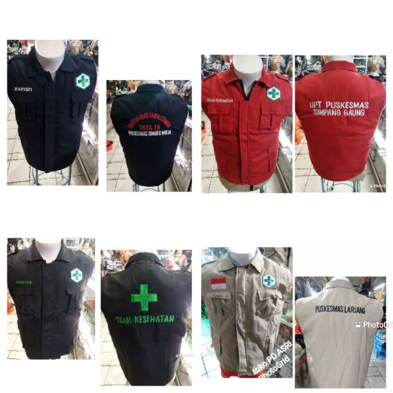 Jual Rompi tim kesehatan#rompi puskesmas#rompi tim medis#rompi idi ...