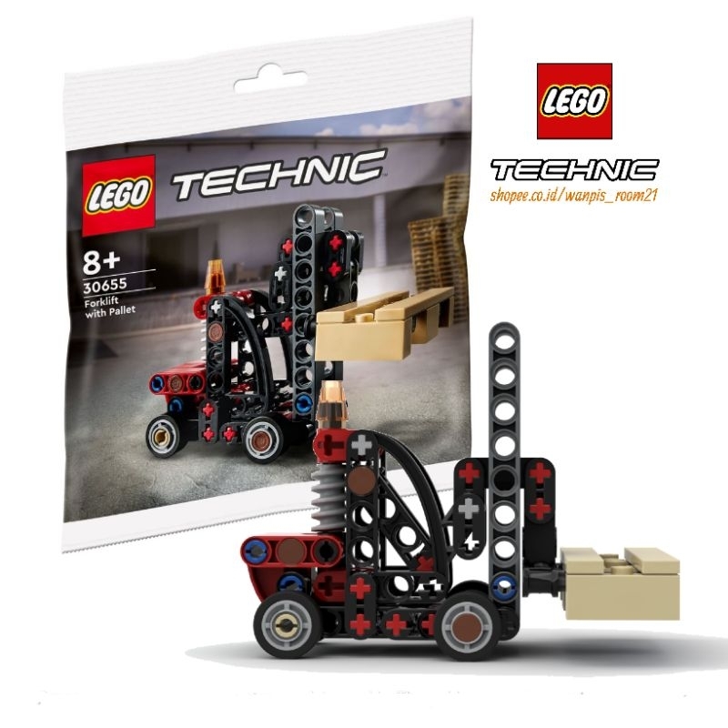 Jual Lego Technic 30655 Forklift with Pallet - Lego Forklift | Shopee ...