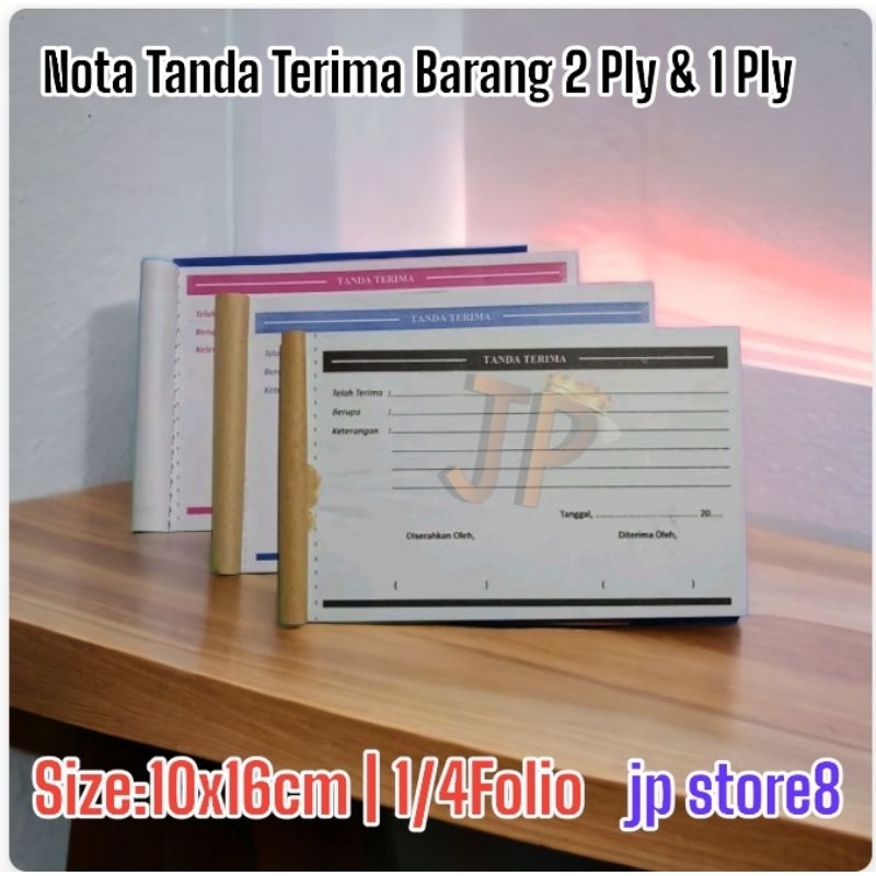 Jual NOTA TANDA TERIMA BARANG 1 PLY & 2 PLY 1/4 FOLIO - SIAP KIRIM ...