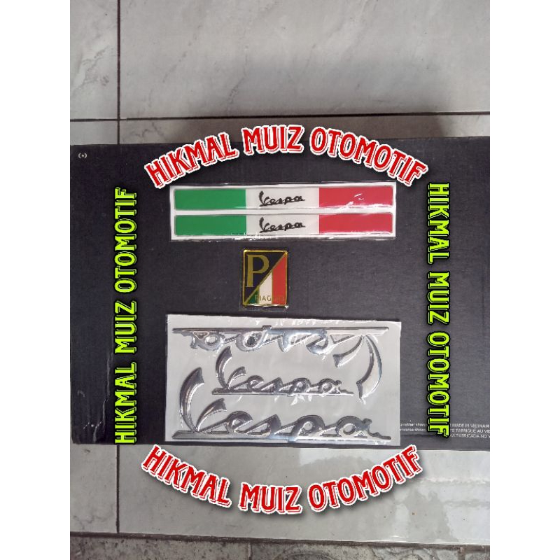 Jual stiker/logo vespa dan motor listrik uwinfly t3,exotic sprinter,bf ...