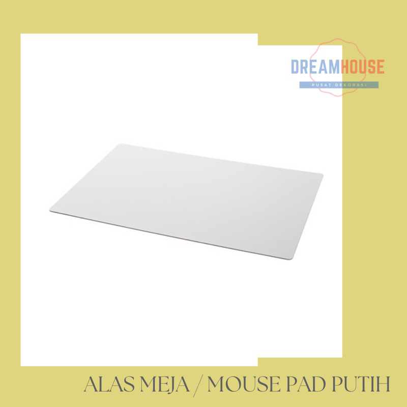 Jual Alas meja kerja/ alas meja belajar/ alas mouse/ desk pad, putih ...