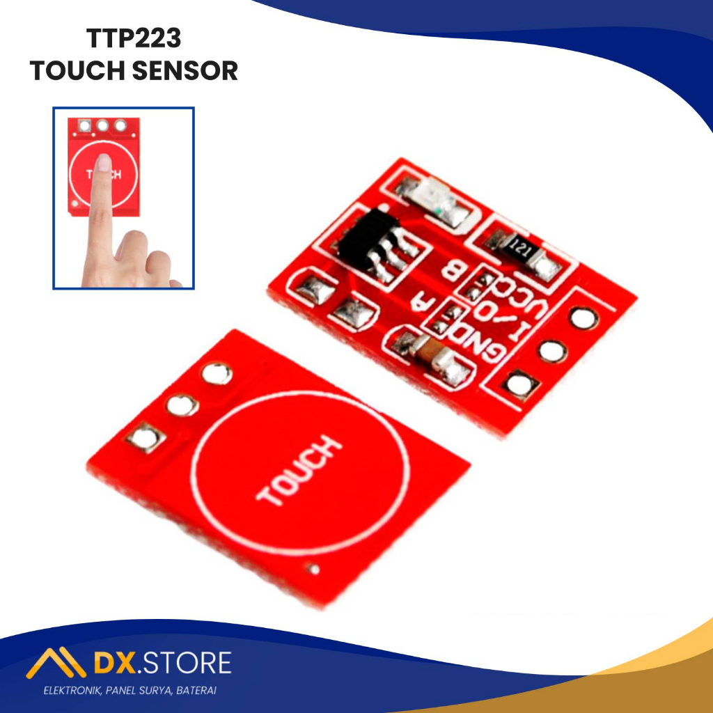 Jual TTP223 Touch Sensor Saklar Sentuh Key Module Settable Capacitive 1 ...