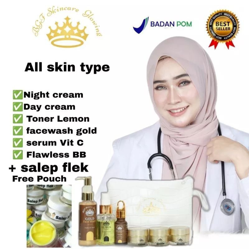 Jual BPOM BGF Skincare Paket Flex Solution Beauty Glow Farma Pemutih Wajah | Shopee Indonesia