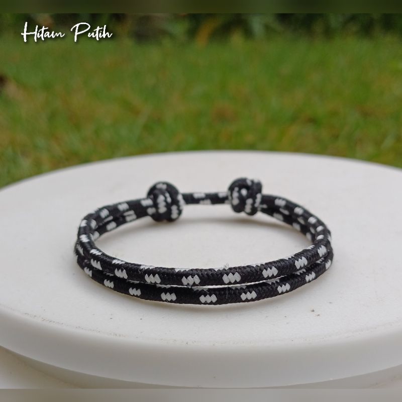 Jual Gelang Simple 3MM Hitam Motif Banyak Pilihan Warna | Shopee Indonesia