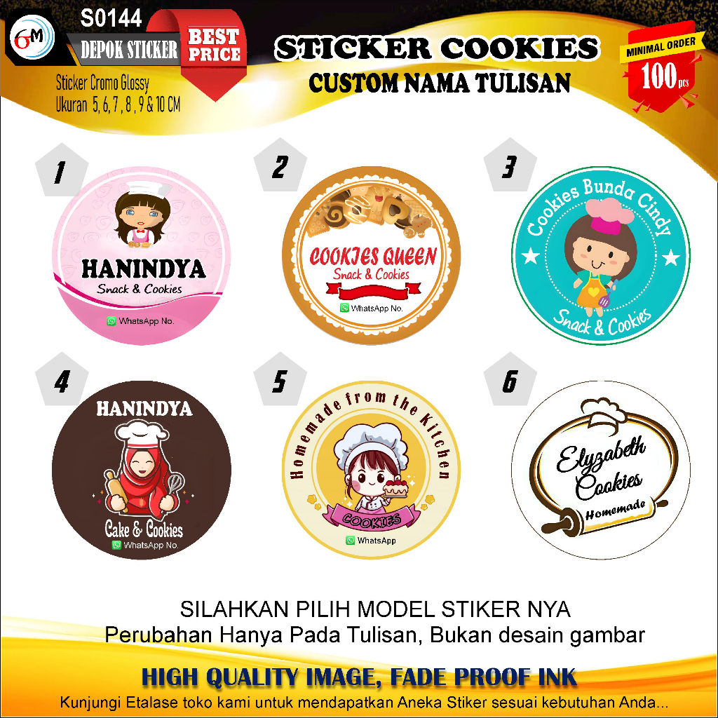 Jual STIKER COOKIES | Shopee Indonesia