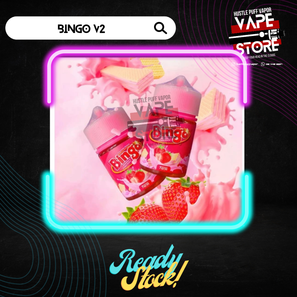 Jual Bingo V2 Strawberry Cream Wafer 60ML | Shopee Indonesia