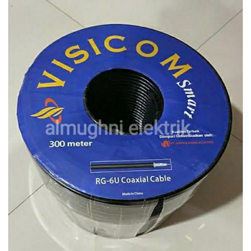 Jual KABEL ANTENA TV VISICOM smart RG-6U Coaxial cable | Shopee Indonesia