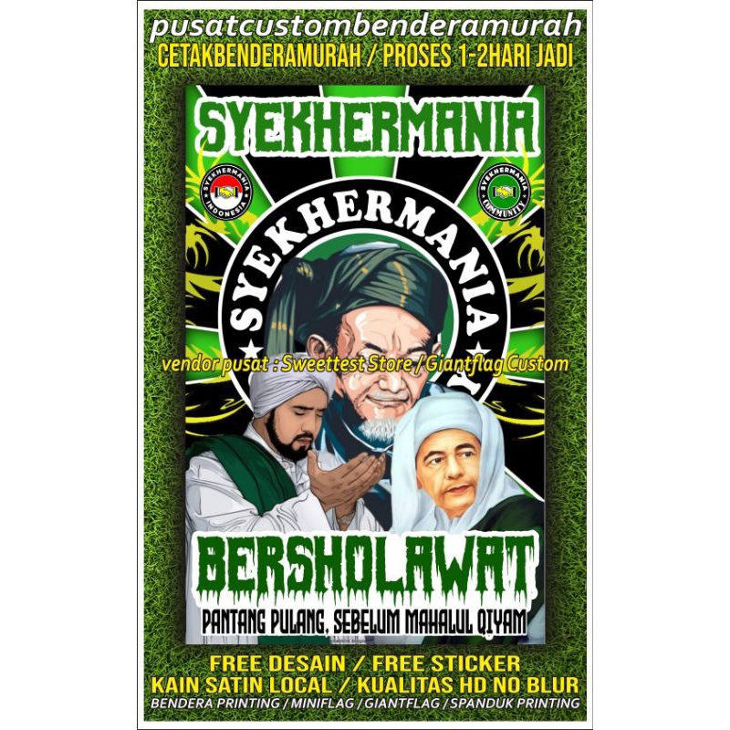 Jual TERBARU + CETAK BENDERA SYEKHERMANIA, BENDERA MAFIA SHOLAWAT ...