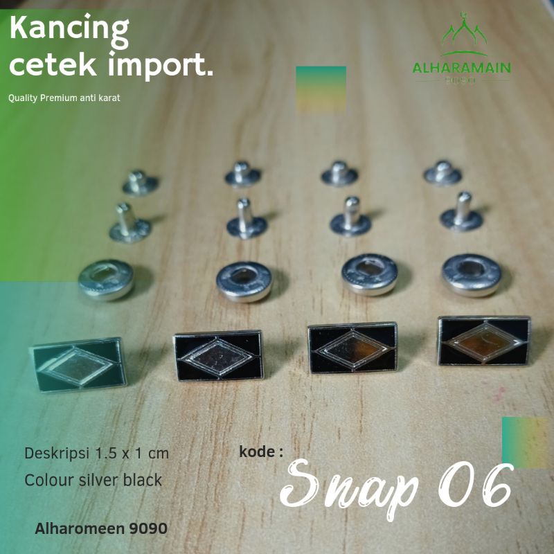 Jual (khusus 20 set)Kancing Jepret Alharamain IMPORT |Kancing Baju ...