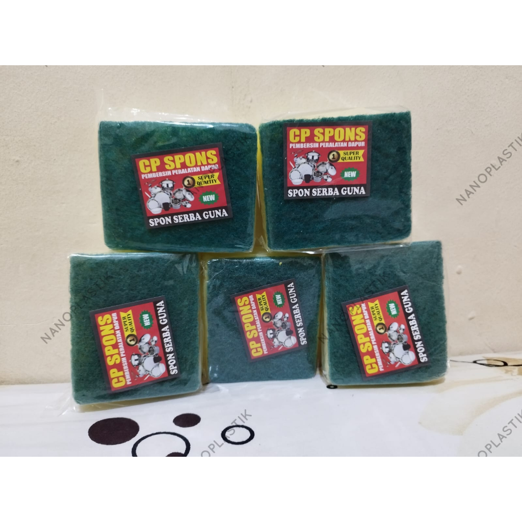Jual SPONGE SPONS HIJAU KUNING CUCI PIRING MURAH TEBAL | Shopee Indonesia