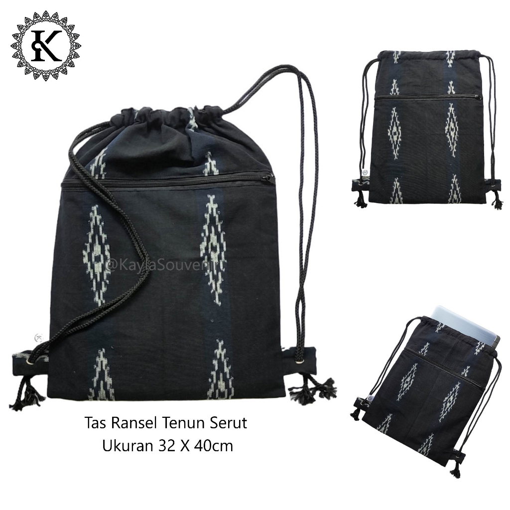 Jual Tas Ransel Tenun Serut / Tas Tenun Ransel Serut - Kain Etnik ...