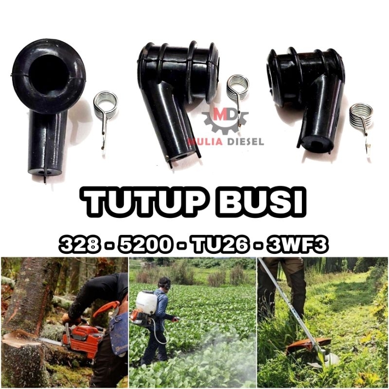 Jual Tutup Busi Spark Plug Mesin Potong Rumput Chainsaw Potong Kayu BC ...