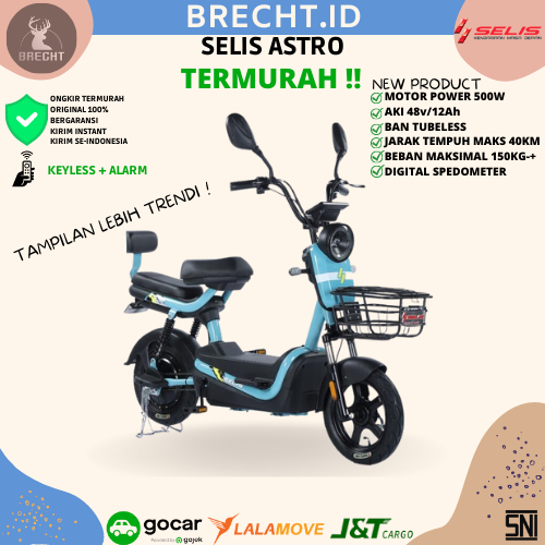 Jual Sepeda Listrik Electric Bike Selis ASTRO New Varian TERMURAH ...