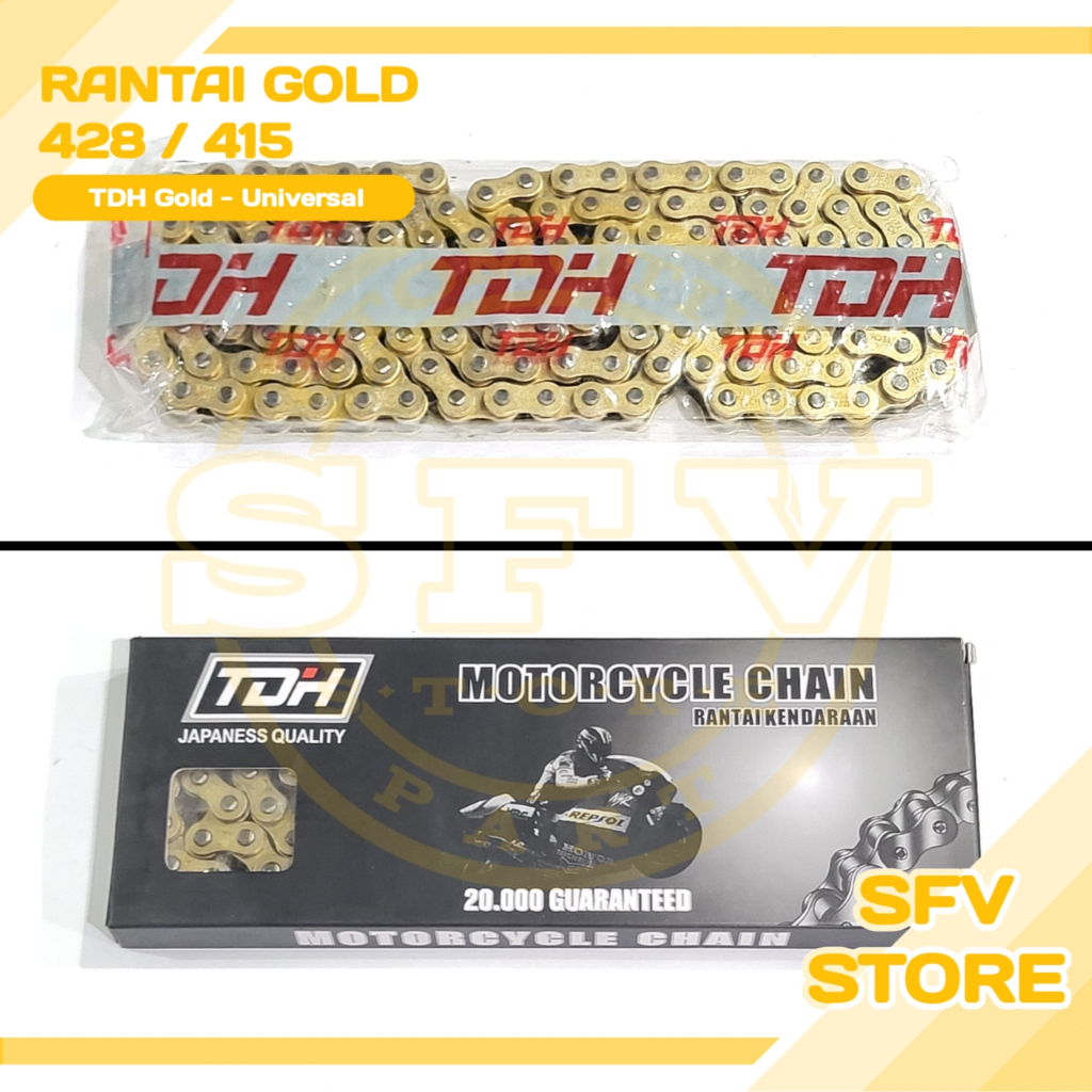 Jual Rantai Gold TDH / CRAZO 415 428 112 128 130 | Shopee Indonesia
