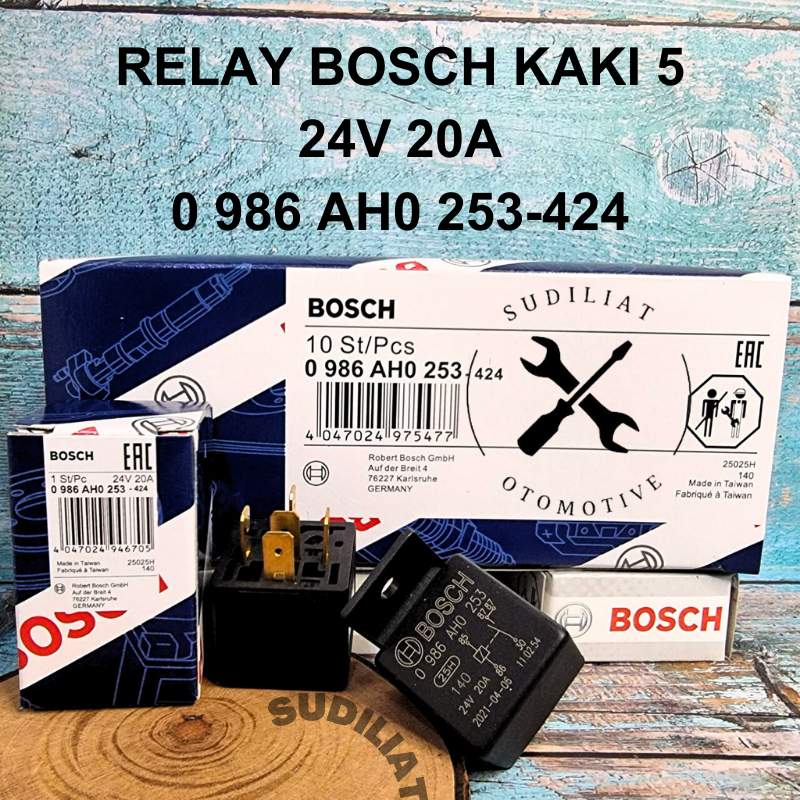 Jual RELAY BOSCH 5 KAKI 24V 20A - 0 986 AHO 253 | Shopee Indonesia