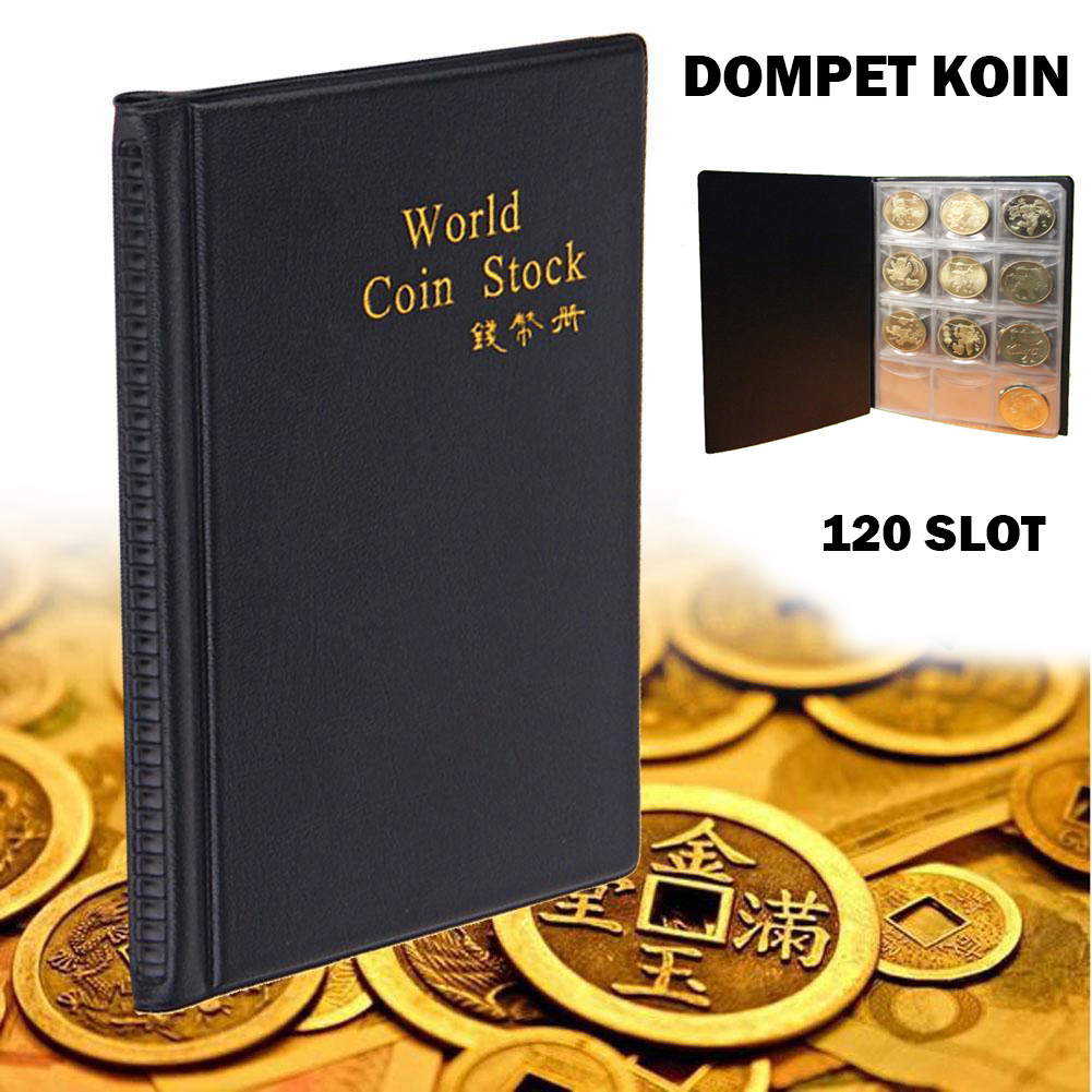 Jual Dompet Album Koleksi Uang Koin 120 Slot 3x3 CM Buku Tempat ...